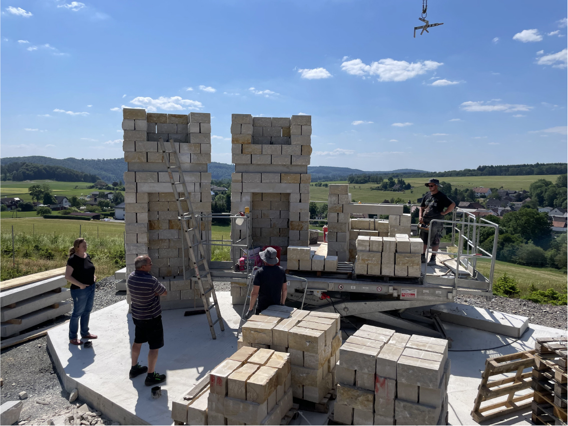 Authentic Natural Stone | Open Chapel: 3960 sandstone blocks to create ...